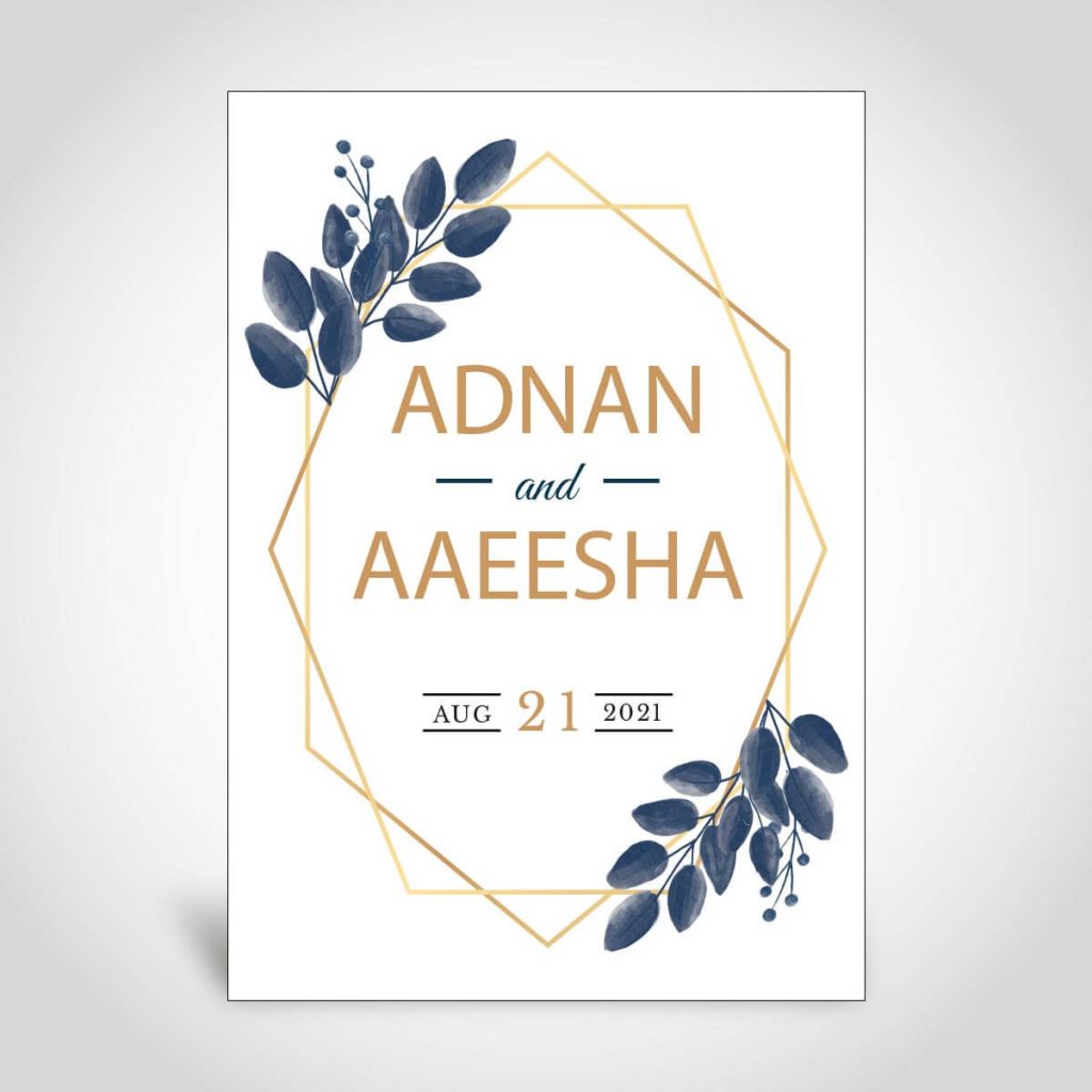 Floral Wedding Card – CFM160